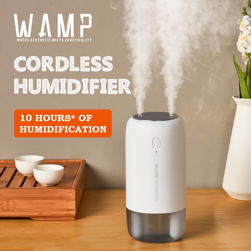 Minimalist Cordless Air Humidifier 3600mAh Portable USB Rechargeable ...