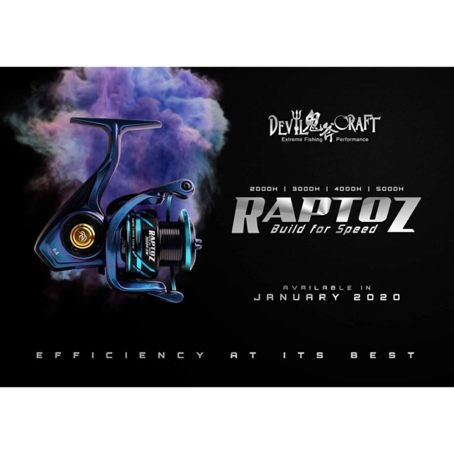 DEVIL CRAFT RAPTOZ SPINNING REEL | Shopee Singapore