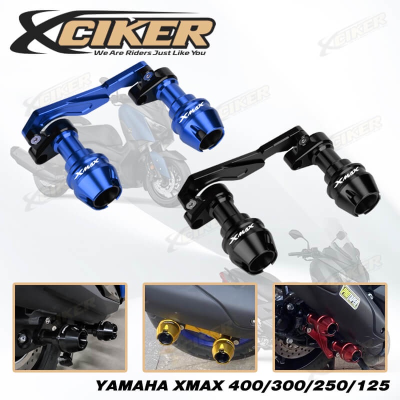 YAMAHA XMAX 400/300/250/125 Muffler Slider CNC Heavy Duty Motorcycle ...