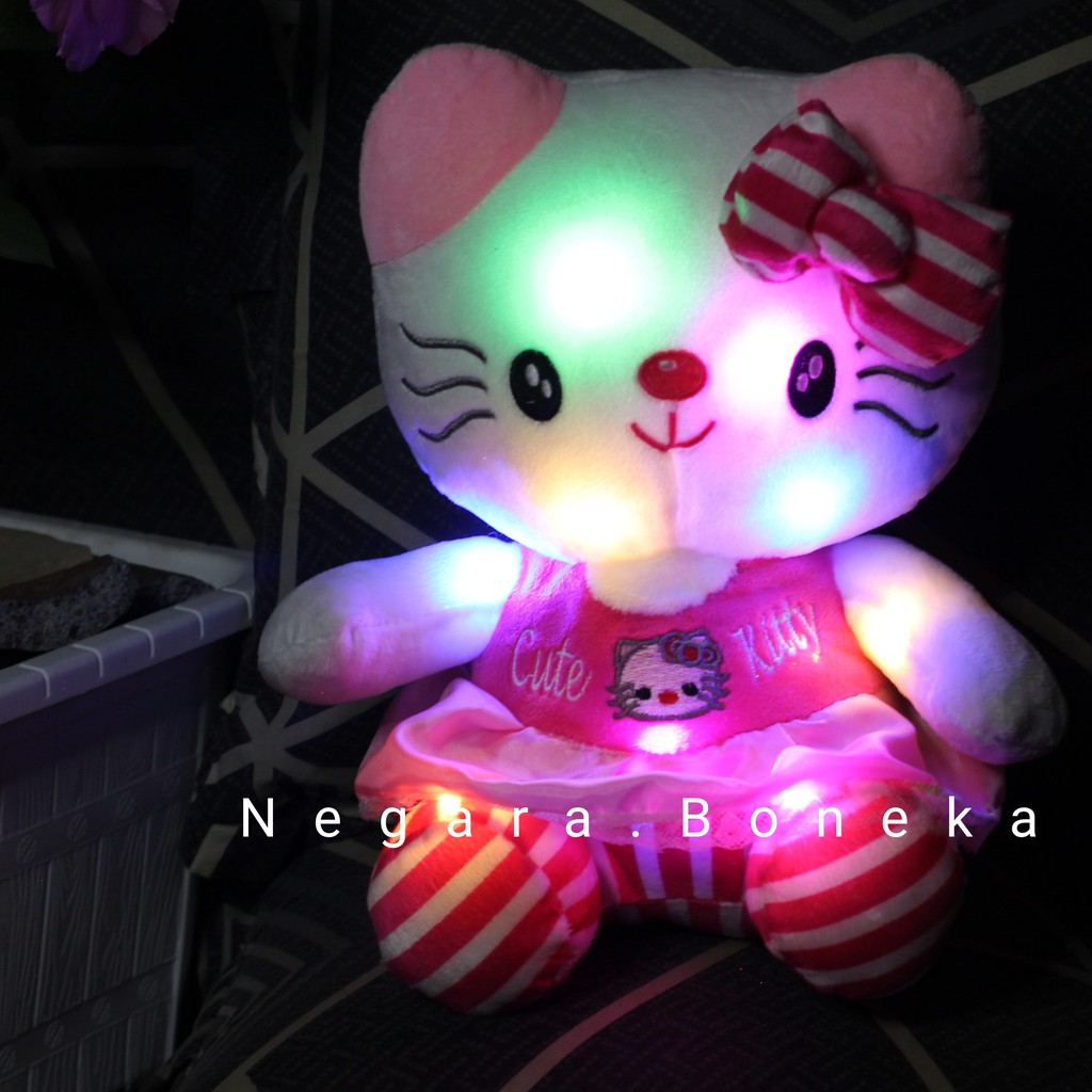 Led Doll/Cute Hello Kitty Doll With LED Light Size 25cm | Shopee Singapore