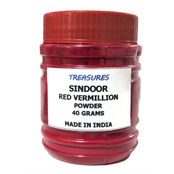 Treasures Sindoor - Red Vermillion Powder - Kumkum - 100% Pure From ...