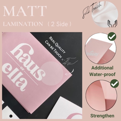 A5/ A6 / A7 (1/ 2 SIDE PRINTING) Custom Printing Thank You Card Kad ...