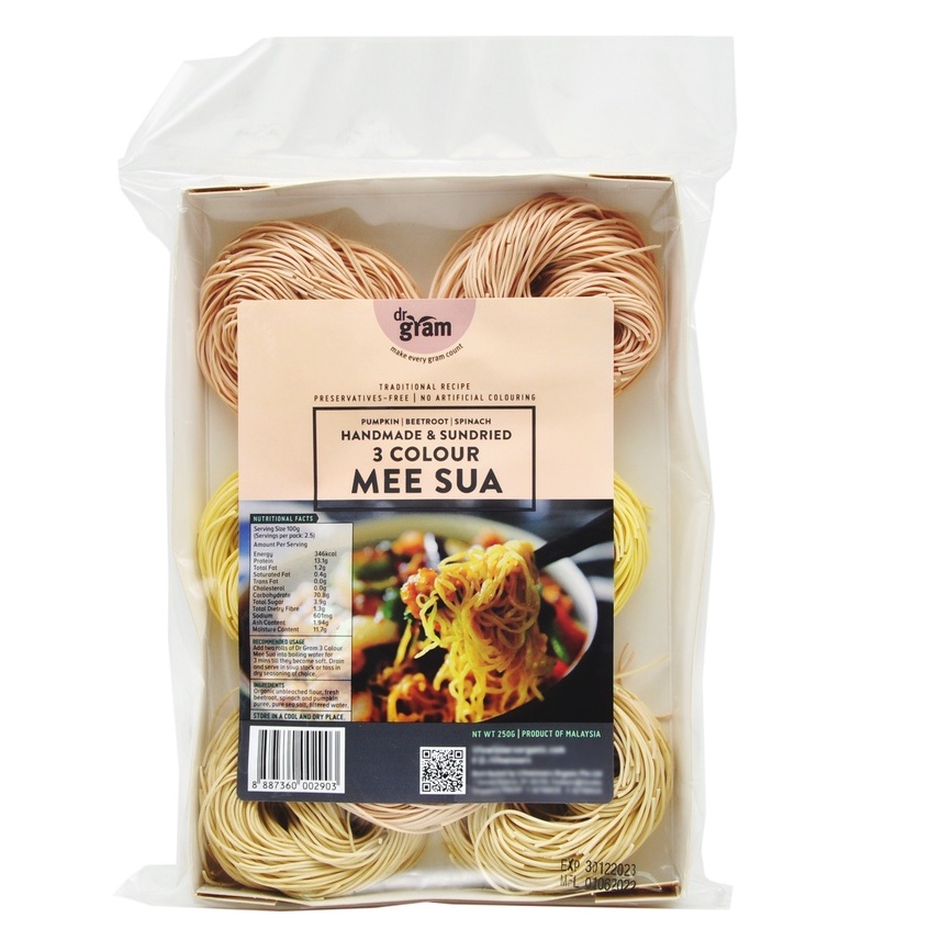 Dr Gram 3 Colour Mee Sua 250g (Handmade & Sundried) | Shopee Singapore