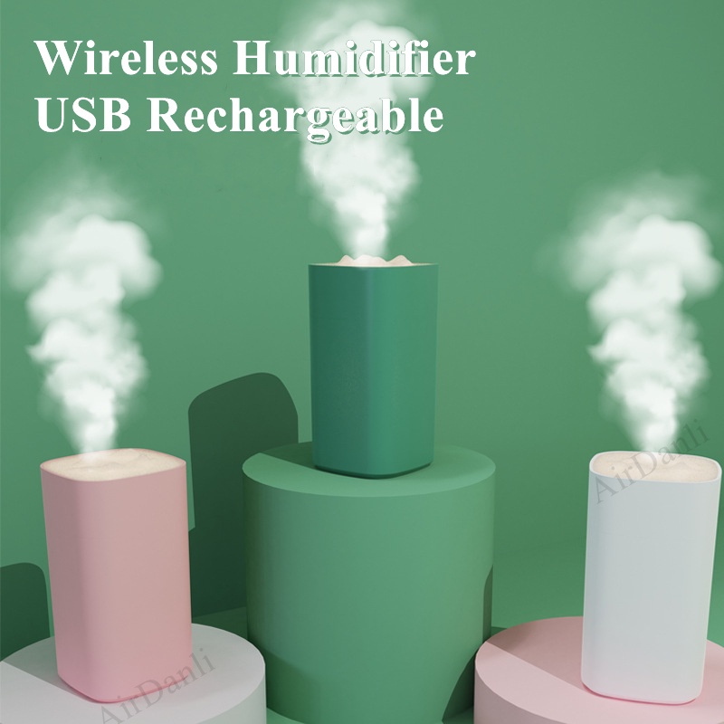 New Wireless Humidifier Ultrasonic Air Humidifier Set USB Rechargeable ...