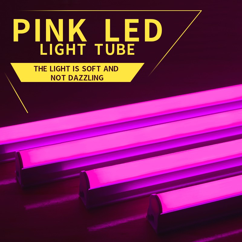 led tube light T5 Lamp Pink Fluorescent Lamp Bedroom Room Sexy Light ...