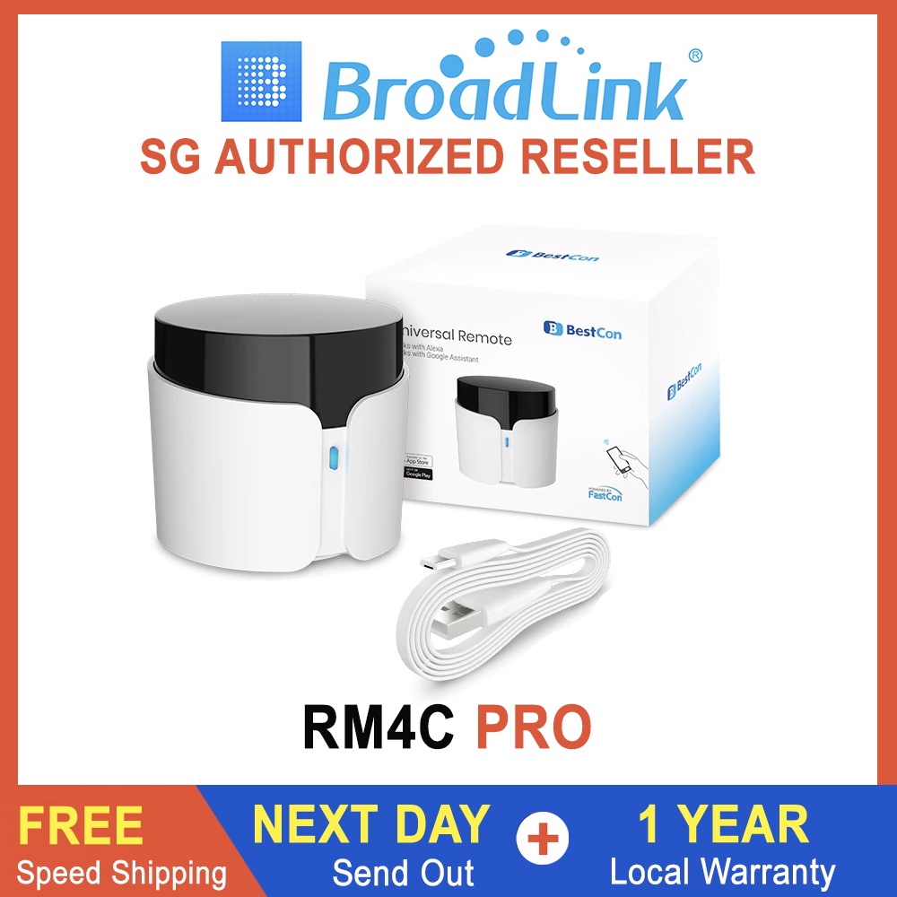 Broadlink Wifi Rf Ir Universal Remote Control Rm4 Pro Smart Home Tv
