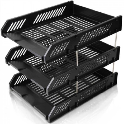 A4 Paper Document Tray with Metal Risers 2 Tiers 3 Tier | Shopee Singapore