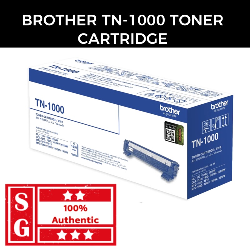Brother TN-1000 Toner Cartridge DR-1000 Drum Unit TN1000 DR1000 Brother ...