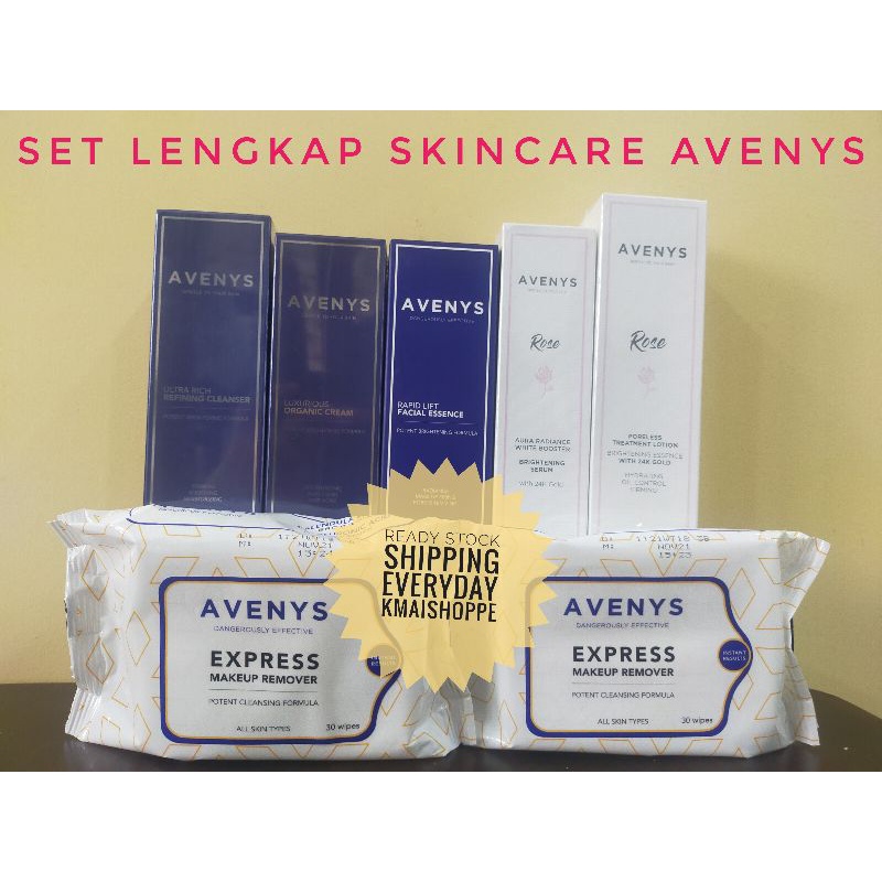 Avenys Skincare Set Rose Set Basic Set Lengkap | Shopee Singapore