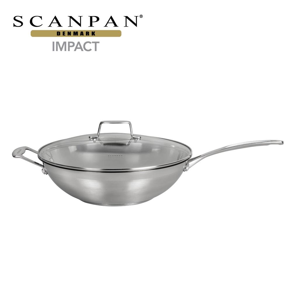 SCANPAN Impact 32cm Covered Wok | Shopee Singapore