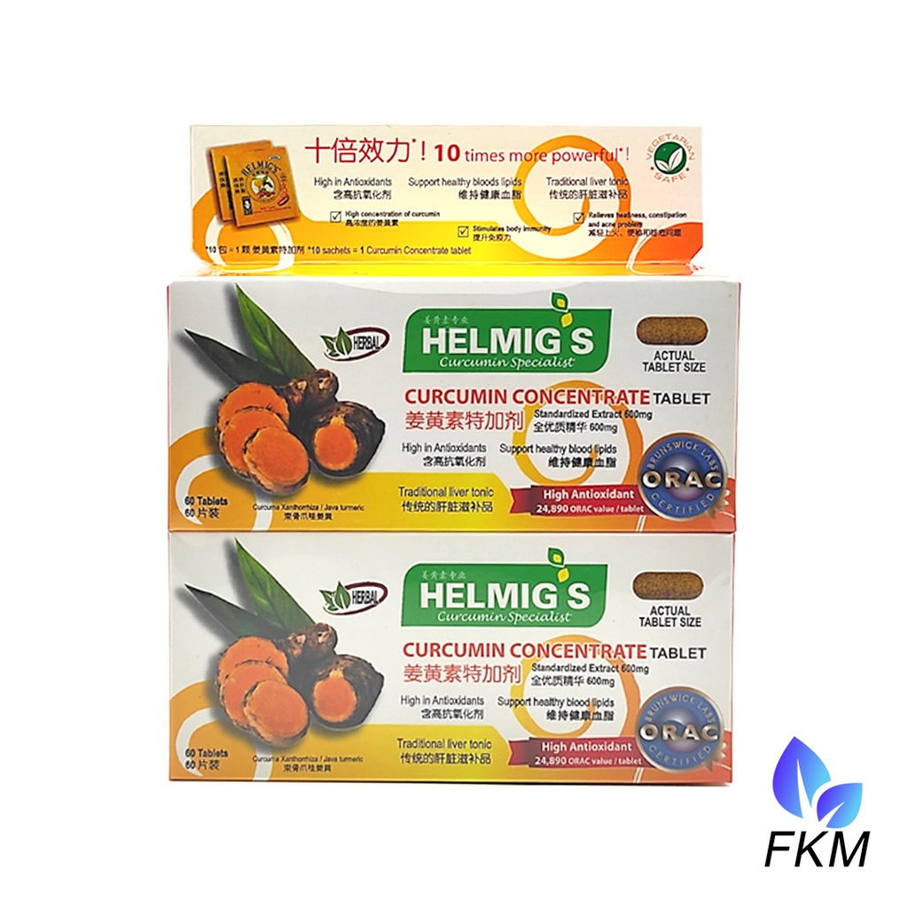Helmig's Curcumin Concentrate Tablet 60 +60 Tablets | Shopee Singapore