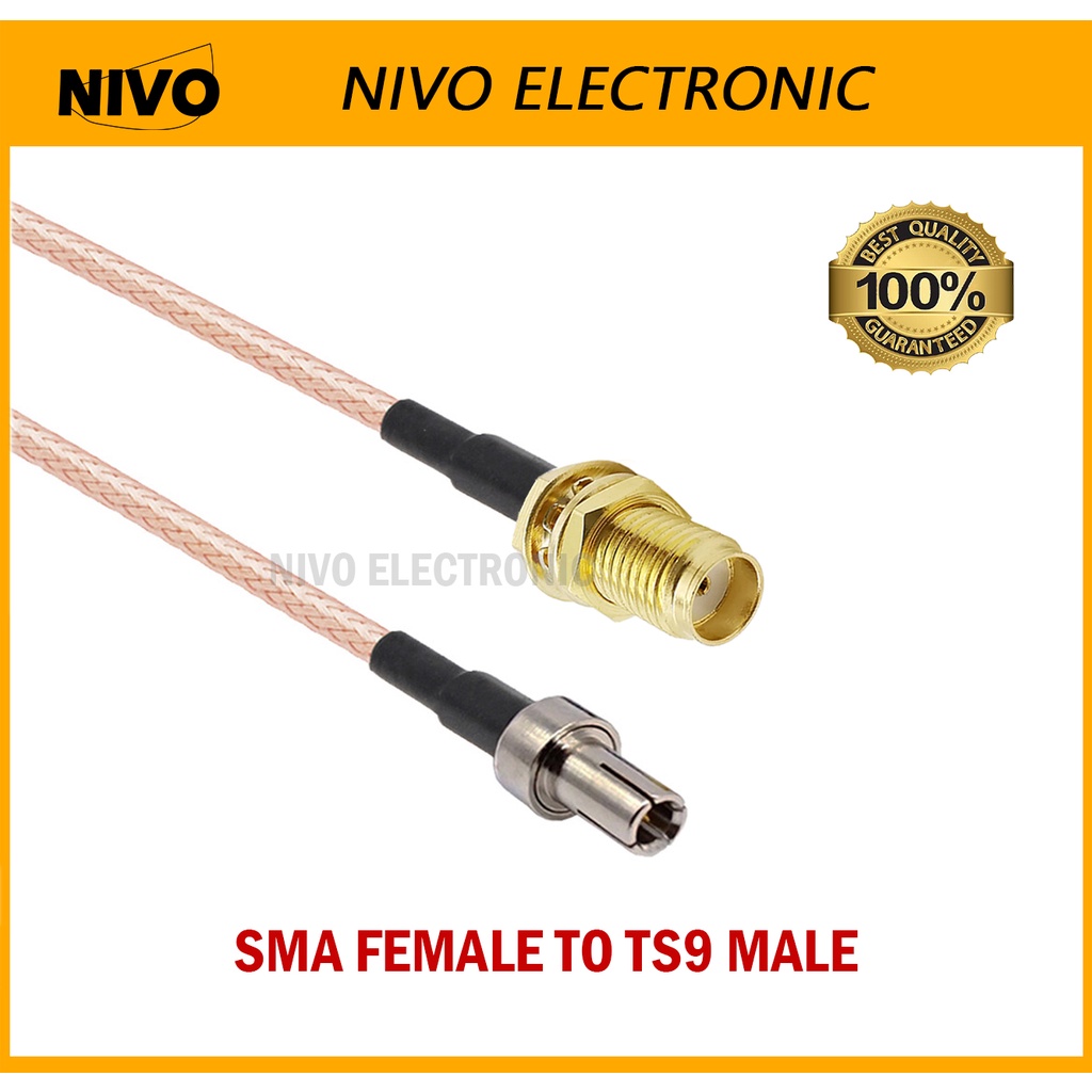 SMA FEMALE TO TS9 MALE / SMA TO TS9 ( I-TYPE ) | Shopee Singapore