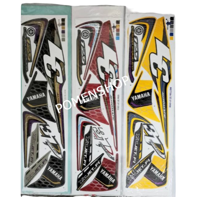 YAMAHA EGO LC (2) BODY STICKER BADAN STRIKE STRIPE STIKER | Shopee ...