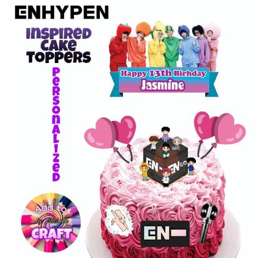 ENHYPEN Cake Toppers (Personalized) | Shopee Singapore