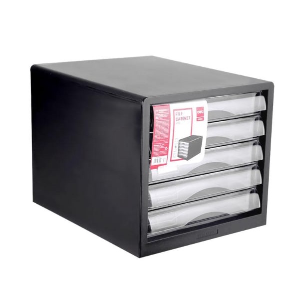 Deli Plastic File Cabinet 5 Drawers 9775 | Shopee Singapore