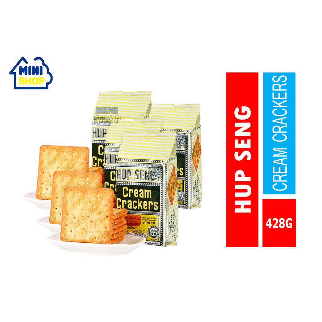 HUP SENG CREAM CRACKERS BISKUT BISCUITS CAP PING PONG 428G | Shopee ...