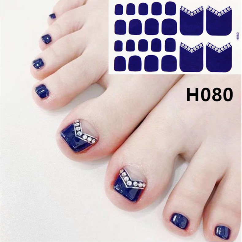 Korea Fashion Toes Stickers waterproof Nail Stickers Nail Art H061-080 ...