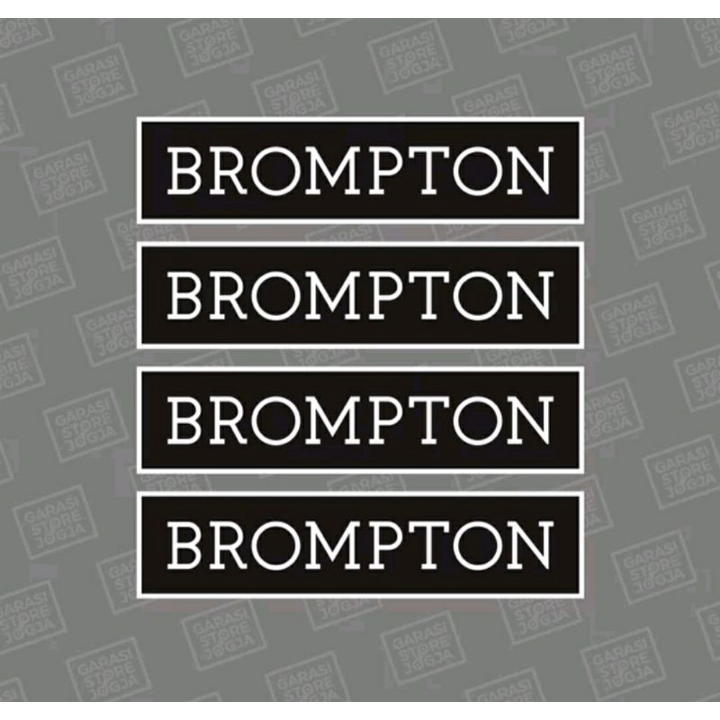 Brompton Decal Stickers | Shopee Singapore