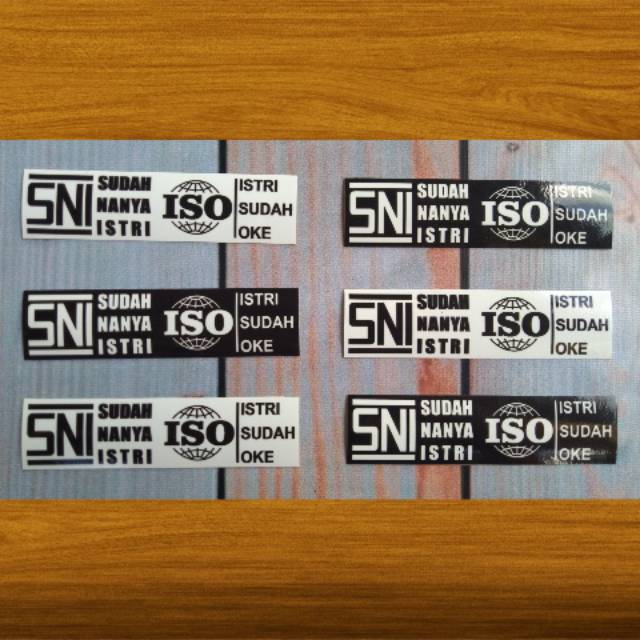 SNI & ISO Stickers (A Play on) | Shopee Singapore