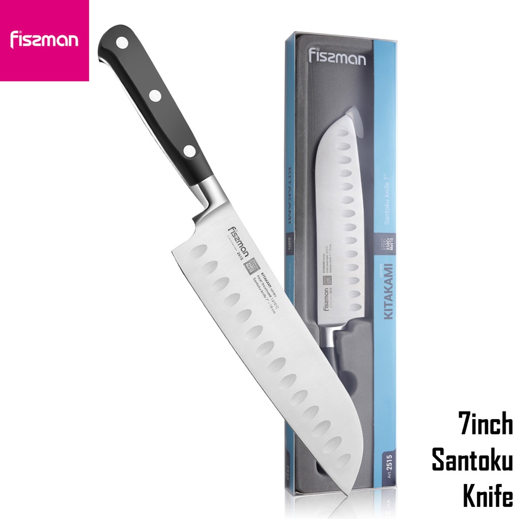 Fissman 7" Santoku Knife, German Stainless Steel, KITAKAMI Series ...