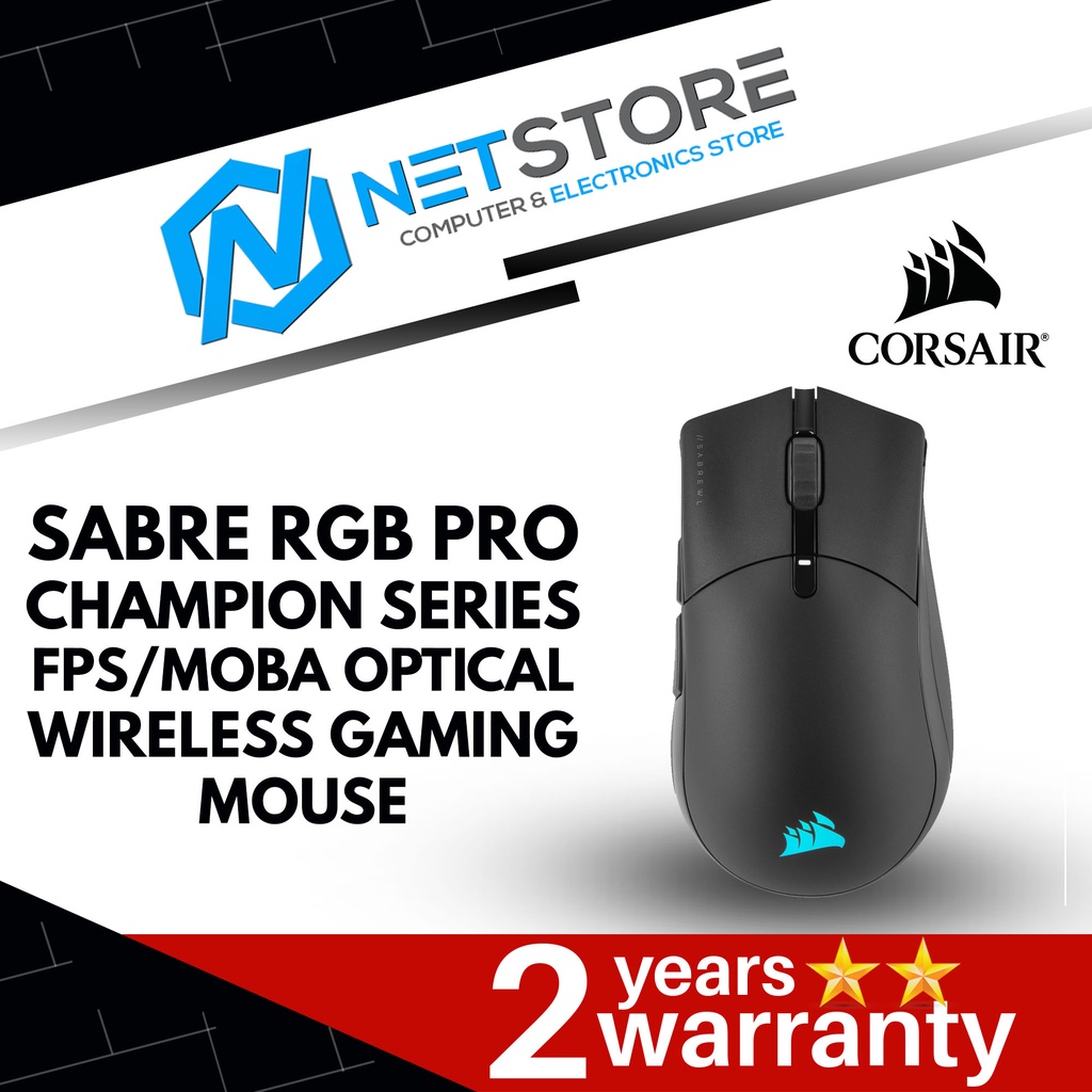 CORSAIR SABRE RGB PRO WIRELESS CHAMPION SERIES, Ultra-lightweight FPS ...