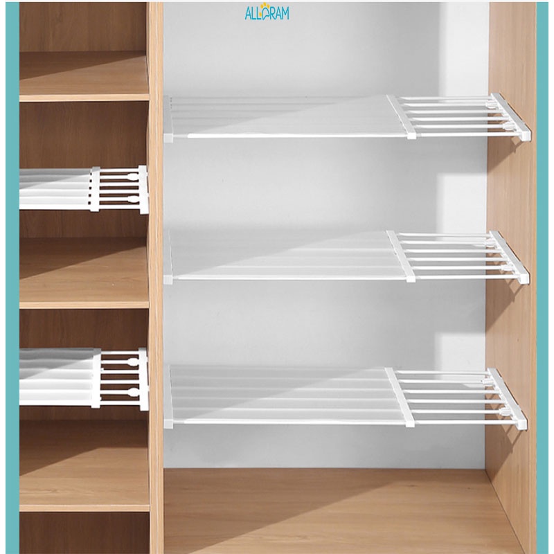 Alldram 42/35/24CM Adjustable Shelf Divider Wardrobe Compartment Shoe ...