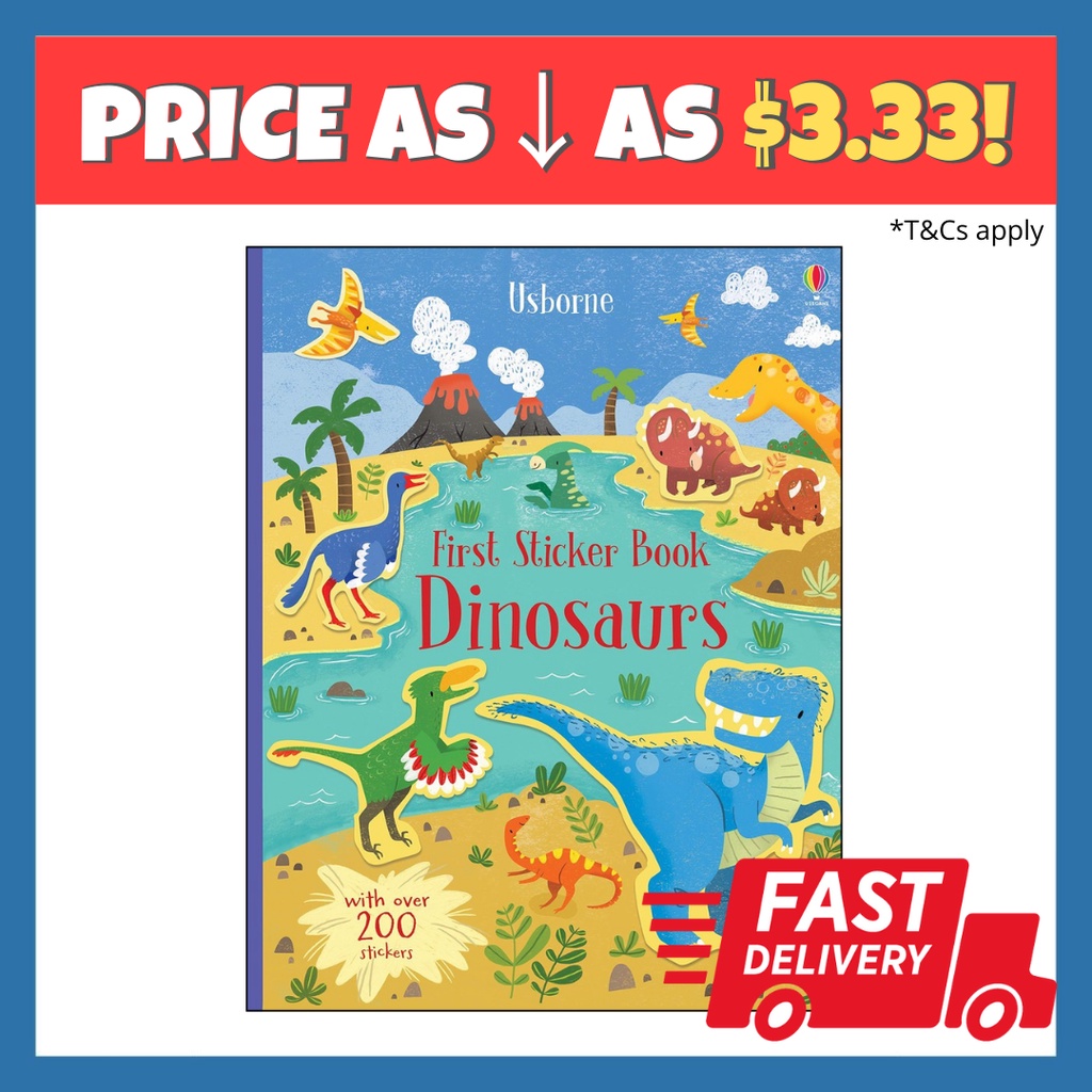 (Dinosaurs) Usborne First Sticker Book Kids Sticker Books Children ...