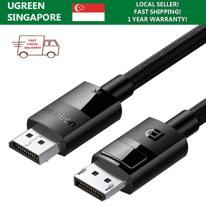 Ugreen DisplayPort v1.4 Male to Male 8K/60Hz Cable | Shopee Singapore