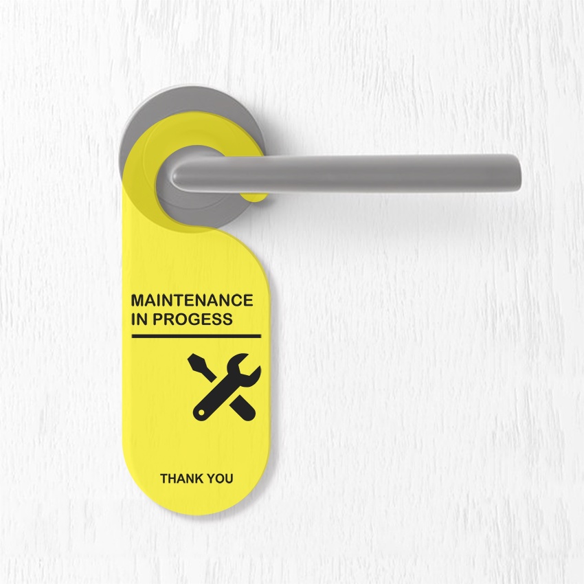 Door Signage Hanging Maintenance in Progress - Sign Office | Shopee ...