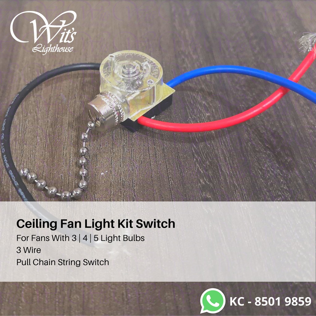 5 Wire Ceiling Fan Pull Chain Switch | Shelly Lighting