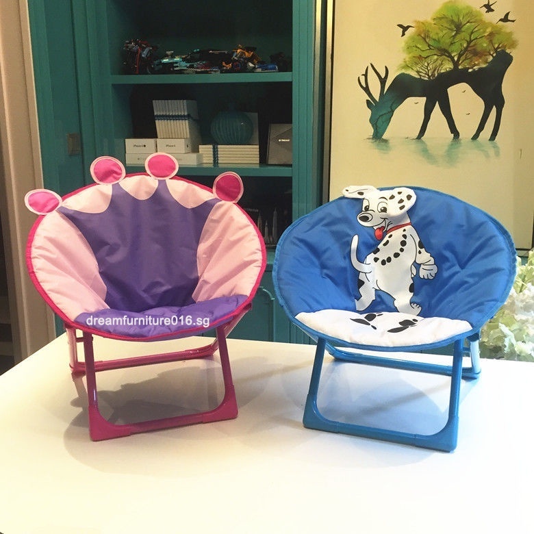 Portable Folding Chair For Kids Moon Chair Cartoon Small Stool Baby ...