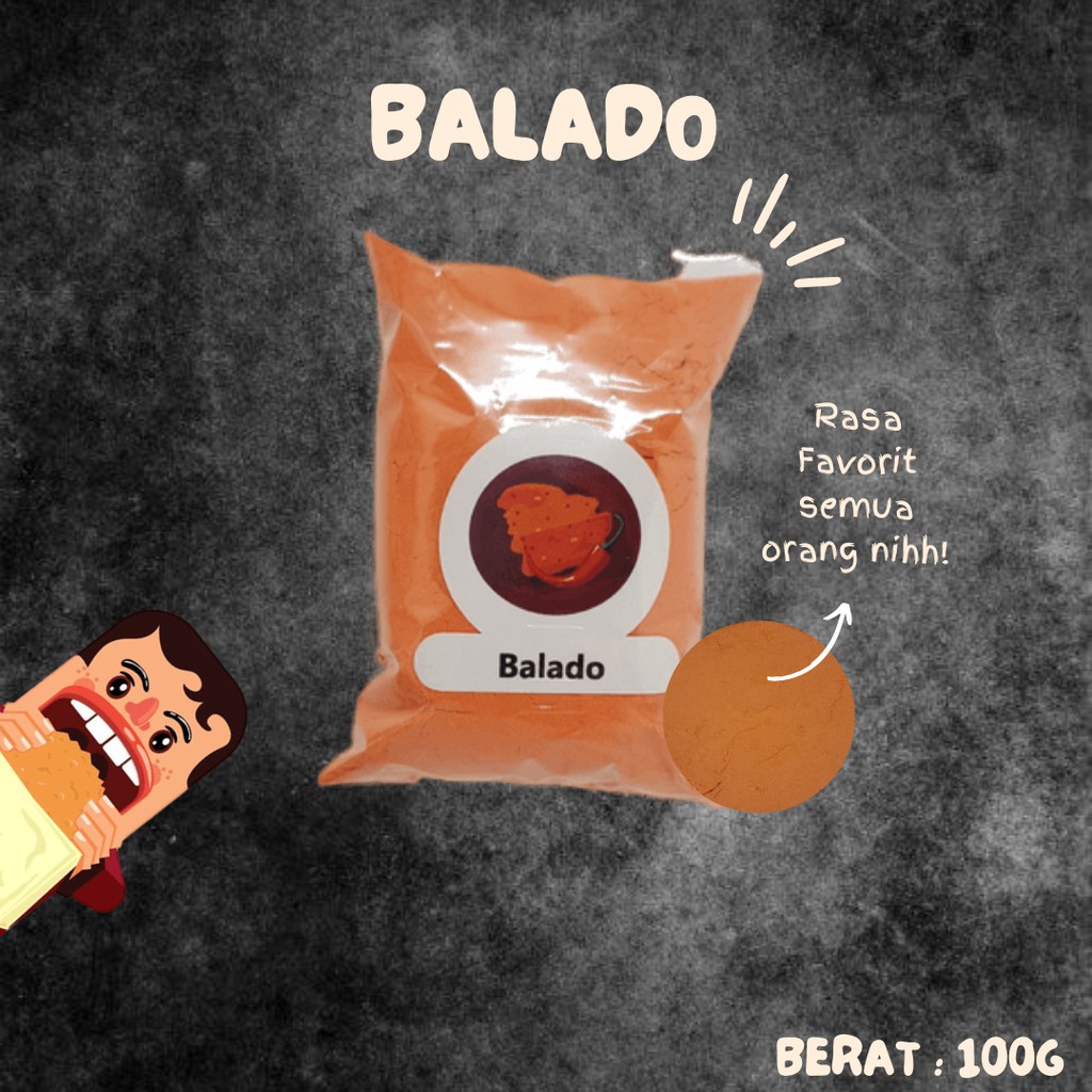 Balado FLAVOR SEASONING 100G / Seasoning Powder Potato Chips Chicken ...