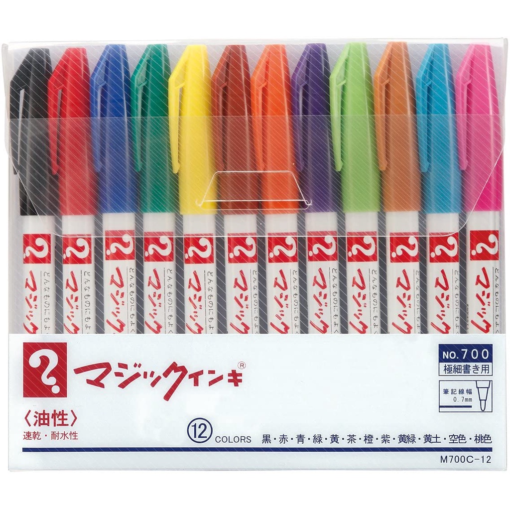 TERANISHI CHEMICAL magic ink NO. 700 12C M700C-12 | Shopee Singapore