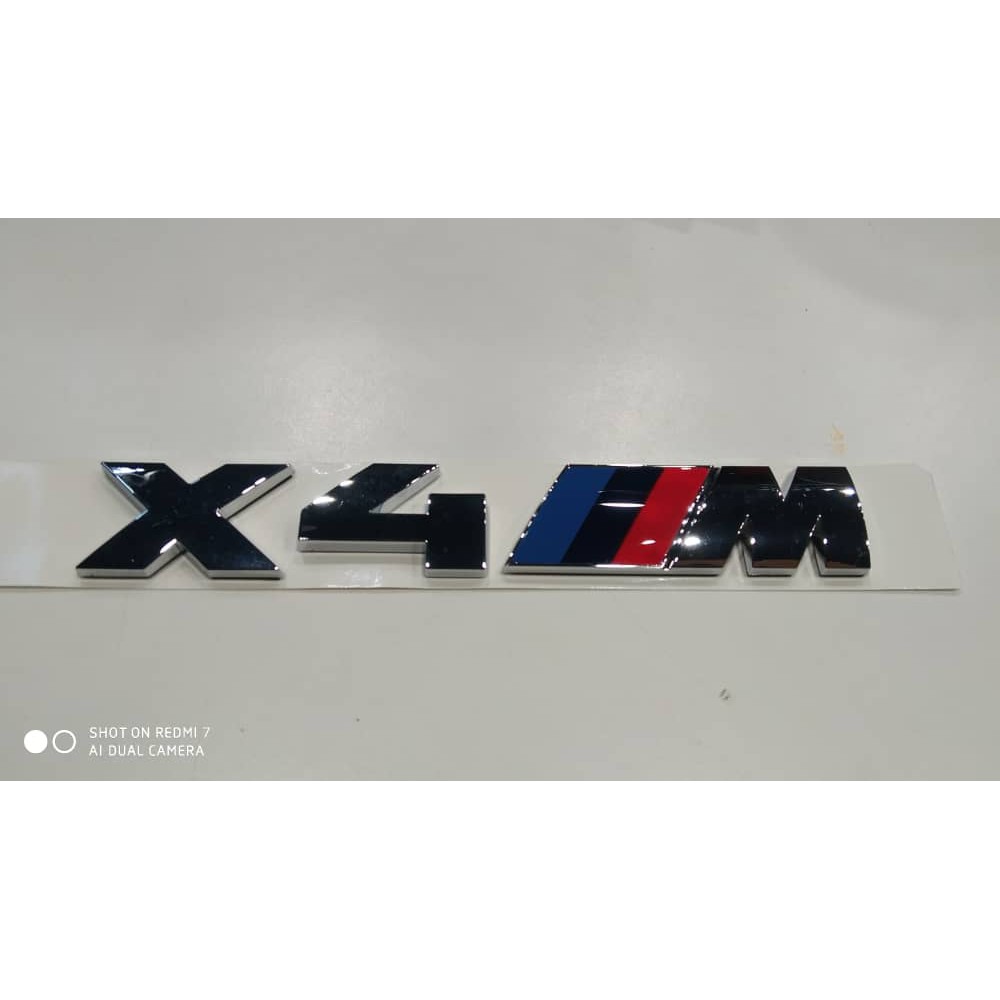 [READY STOCK !!!] BMW X4 M Emblem Logo Chrome | BMW X4M Logo | Shopee ...