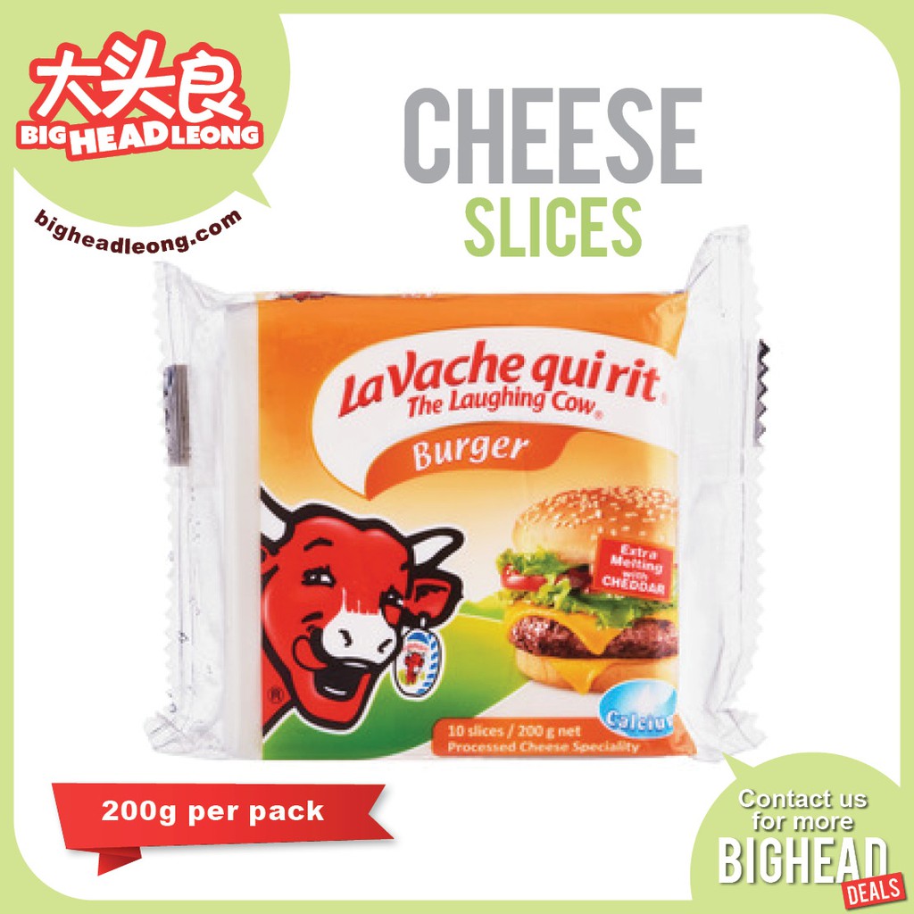 [Big Head Leong] The Laughing Cow Cheese Slices/ 200g | Shopee Singapore