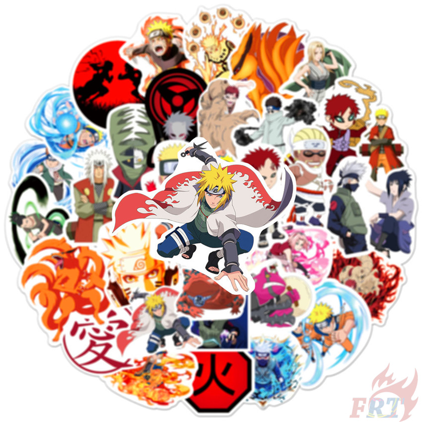 50Pcs/Set Naruto Series 03 Stickers Anime Uzumaki Naruto Uchiha Sasuke ...