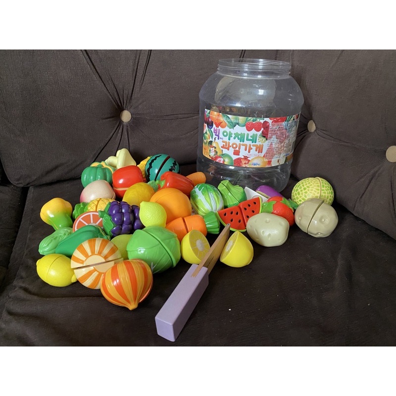 Preloved toy velcro Cut fruit set | Shopee Singapore