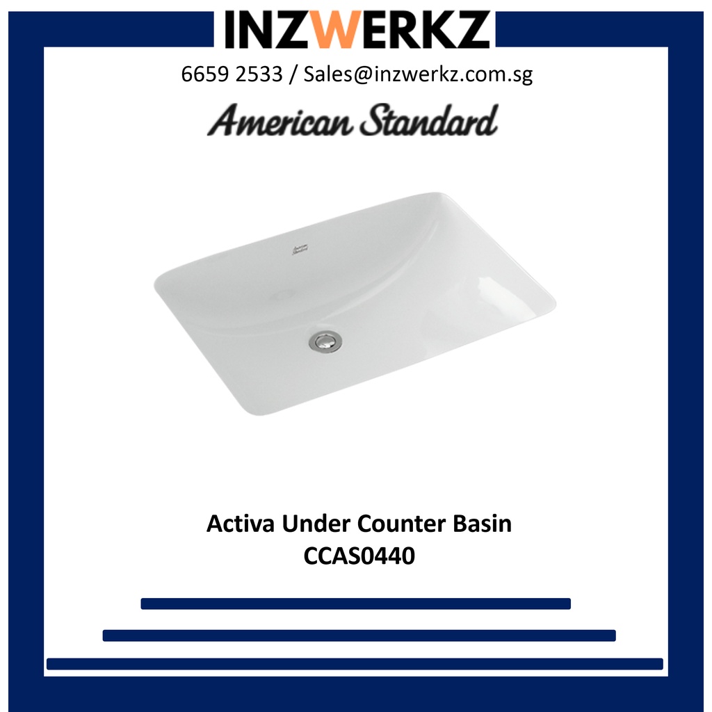 American Standard Activa Under Counter Basin CCAS0440-1000410F0 ...