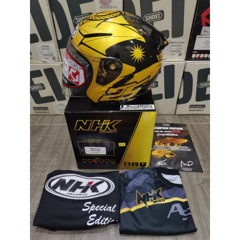 HELMAT NHK R1 V2 AZLAN SHAH (LIMITED EDITION) | Shopee Singapore