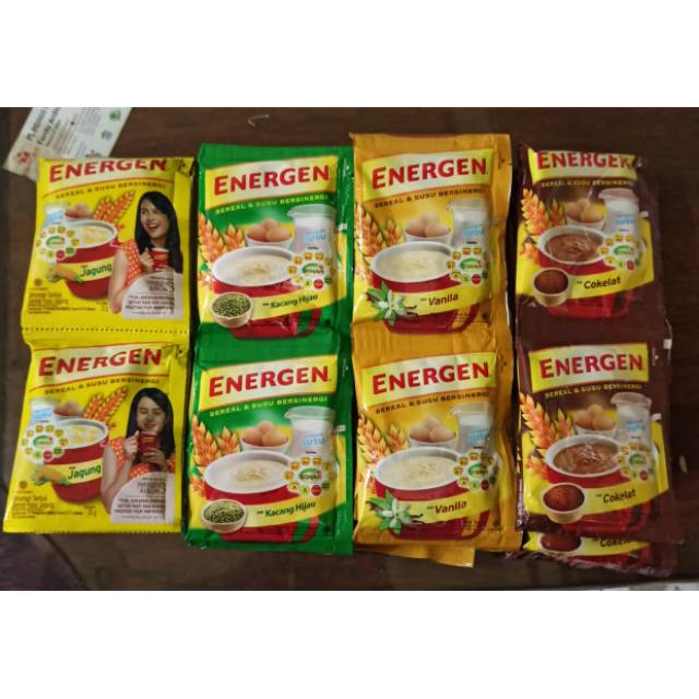 HIJAU Energen rt Flavor Of Chocolate/van/kc Green/ Shell (1Rt Contains ...