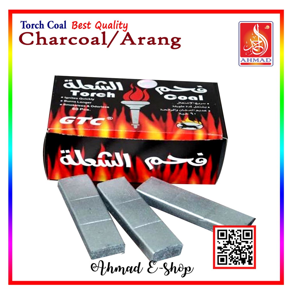 CHARCOAL ( ARANG ) Torch Coal - Box (60PCS) | Shopee Singapore