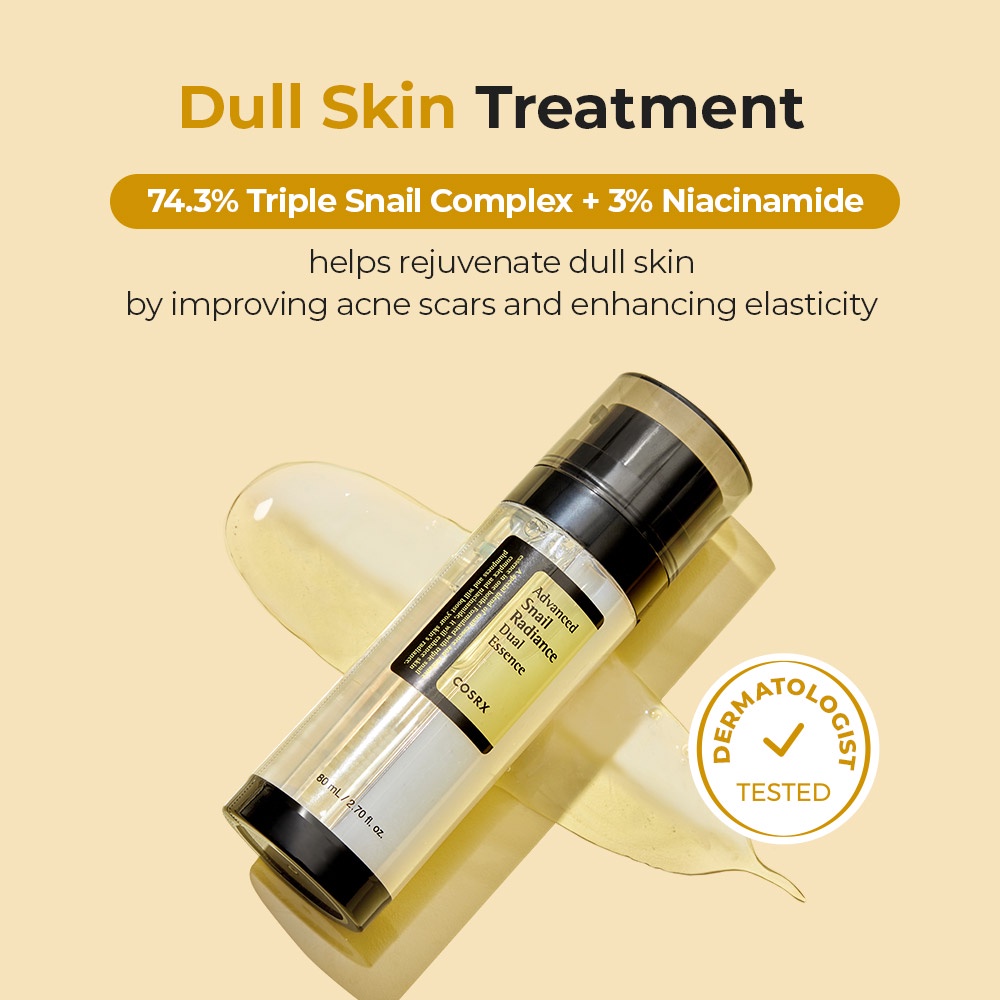 [COSRX] Dual Essence 80mL, Advanced Snail Radiance Dual Essence,Triple ...