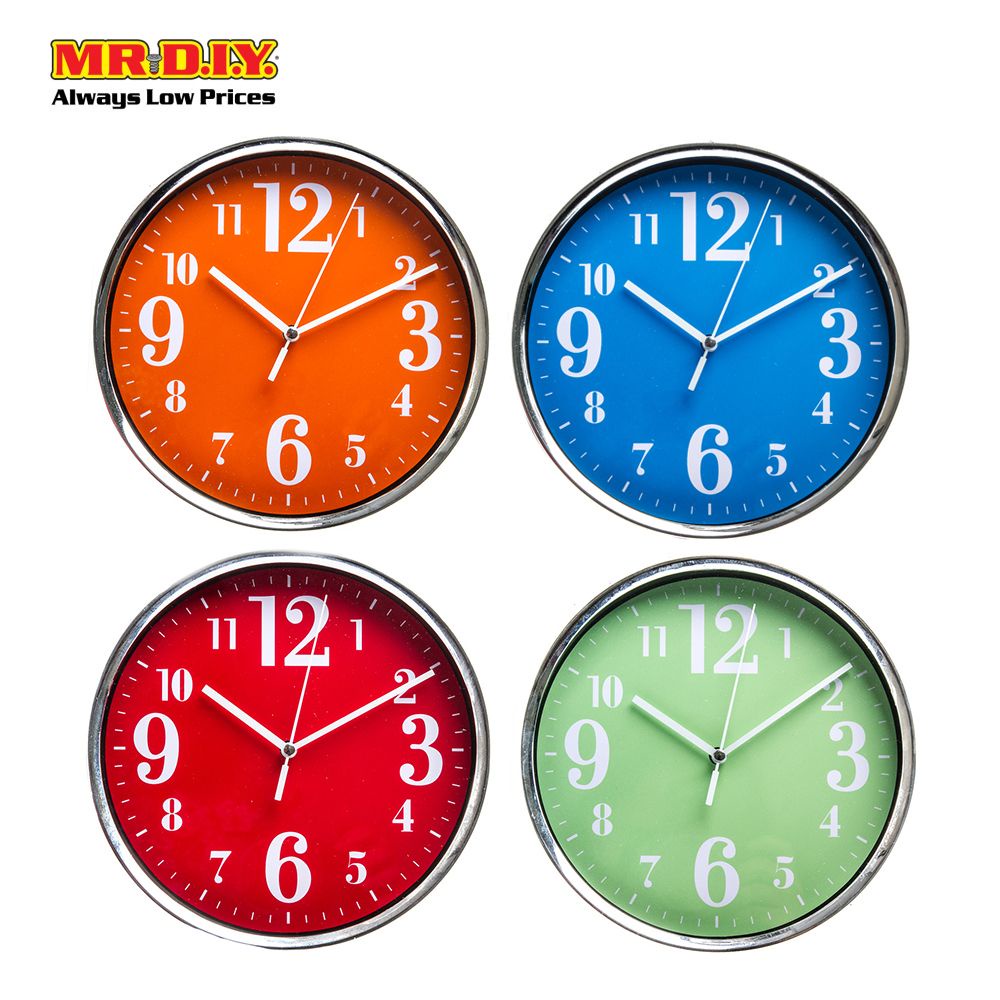 [BEST SELLER] MR.DIY QUARTZ Metal Frame Round Wall Clock (20cm ...