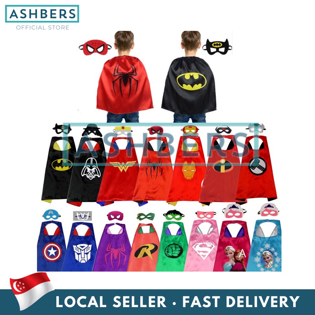 Superheroes Capes And Mask for Kids, Superhero Party Favours Set for ...