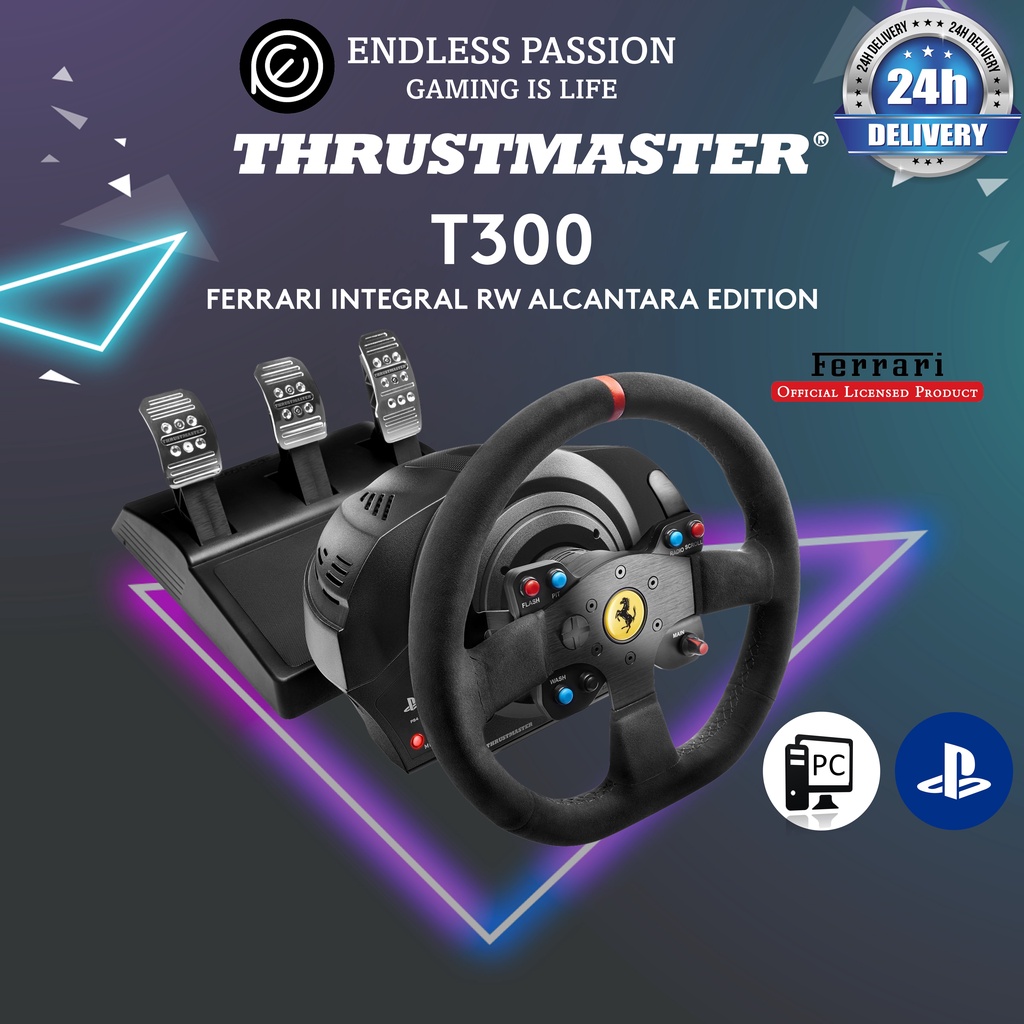 Thrustmaster T300 Ferrari Integral RW Alcantara Edition - 4160654 ...