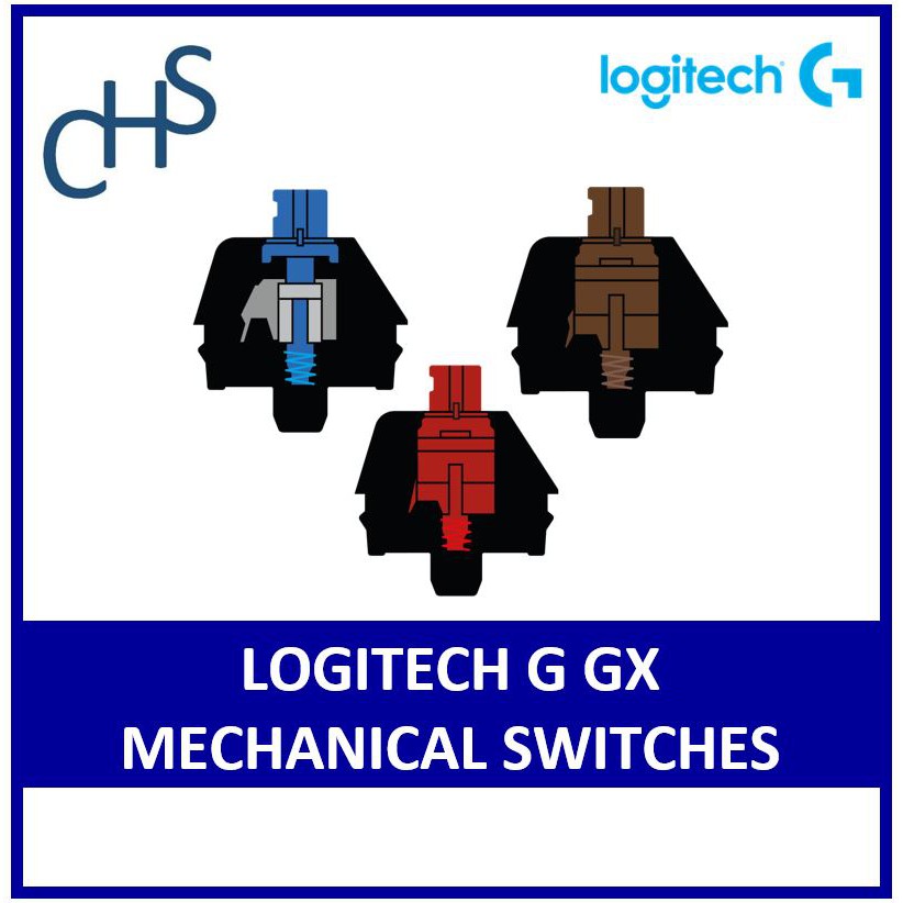 Logitech G GX Switch Kit For Pro X Keyboard Only - Blue Clicky/Brown ...