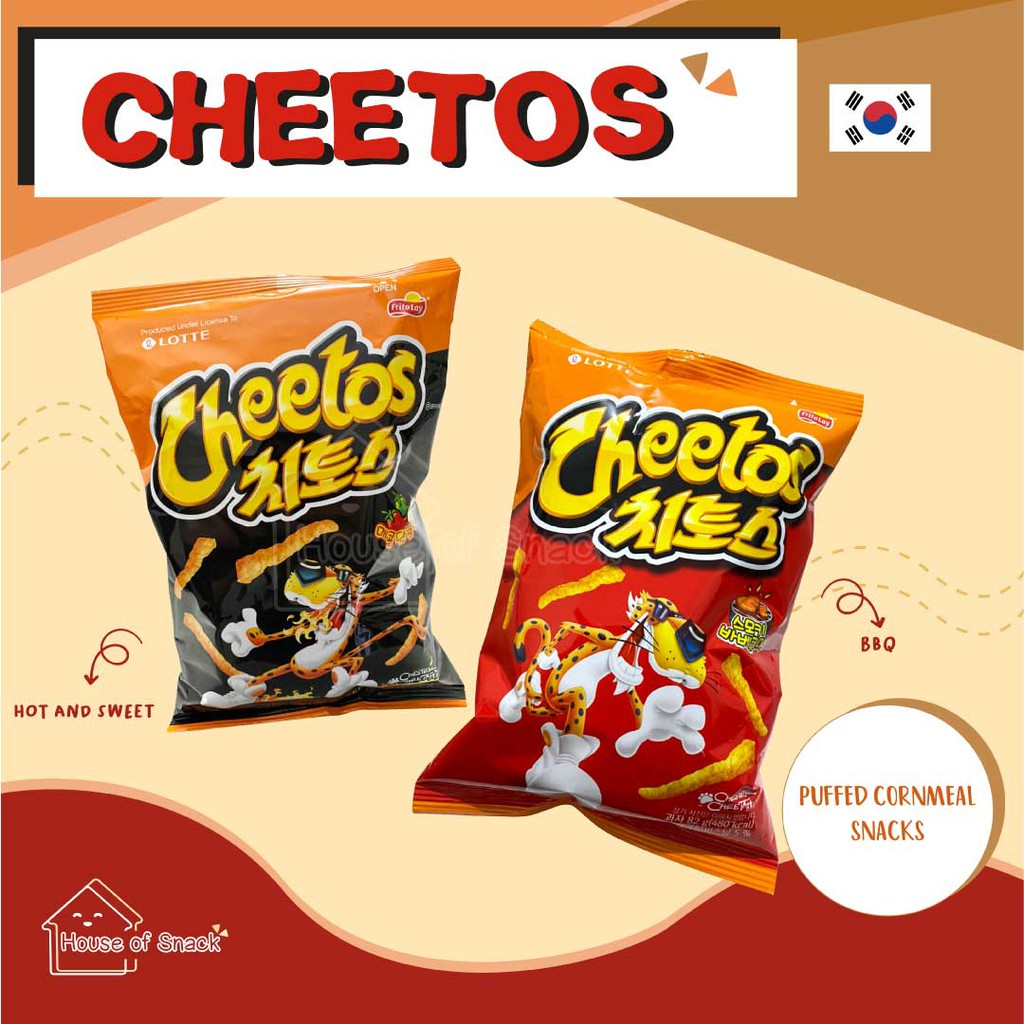 Lotte CHEETOS FRITO LAY SMOKEY BBQ/SWEET&SPICY KOREA CHEETOS/ MADE IN ...