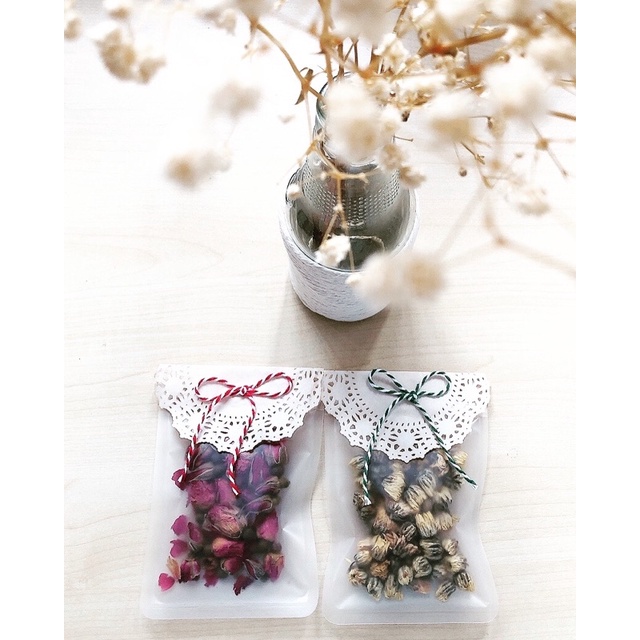 Flower Tea Sachet - Rose tea 🌹/ Chrysanthemum tea 🌼 (10 Packets ...