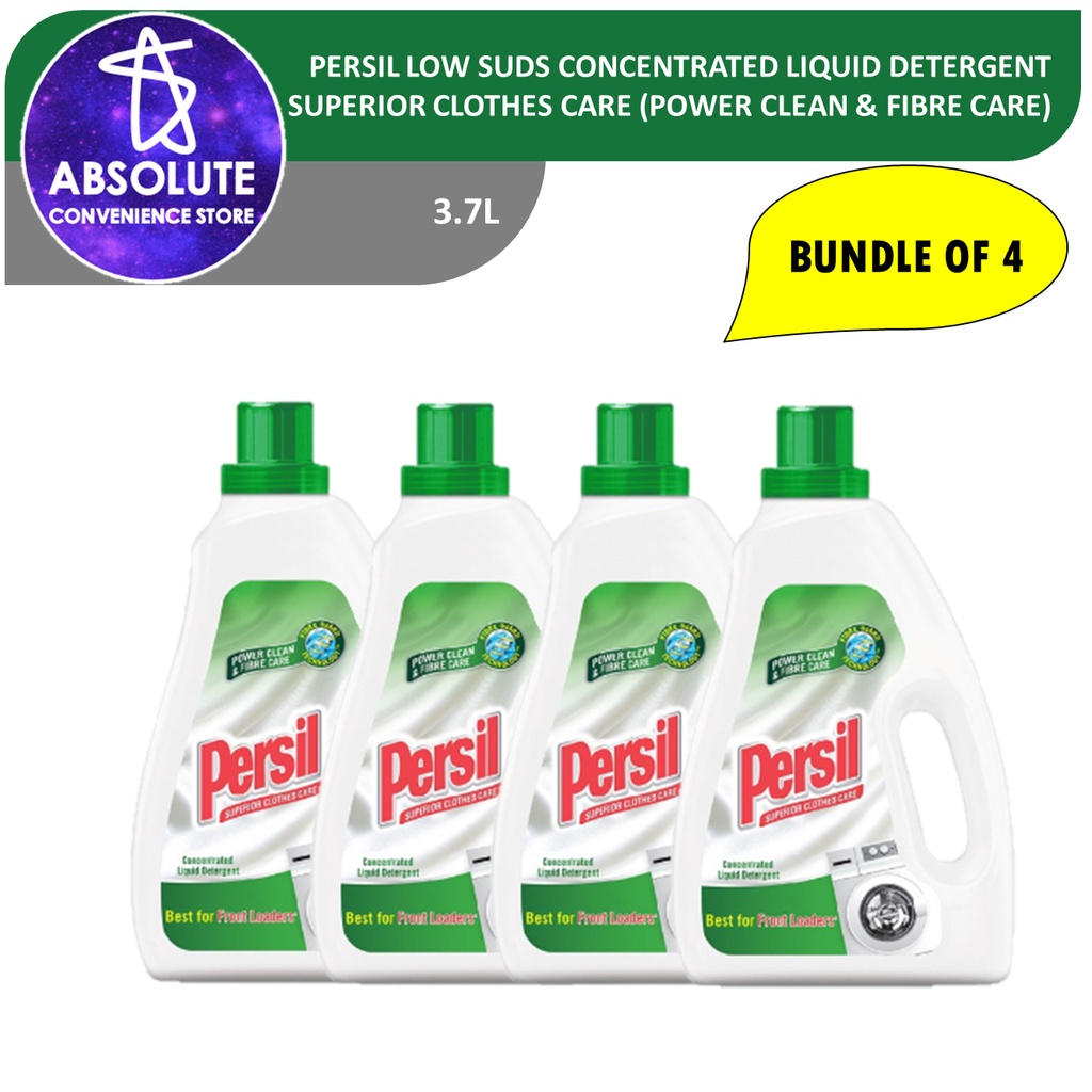 [Bundle of 4] Persil Low Suds Concentrated Liquid Detergent 2.7L Carton ...