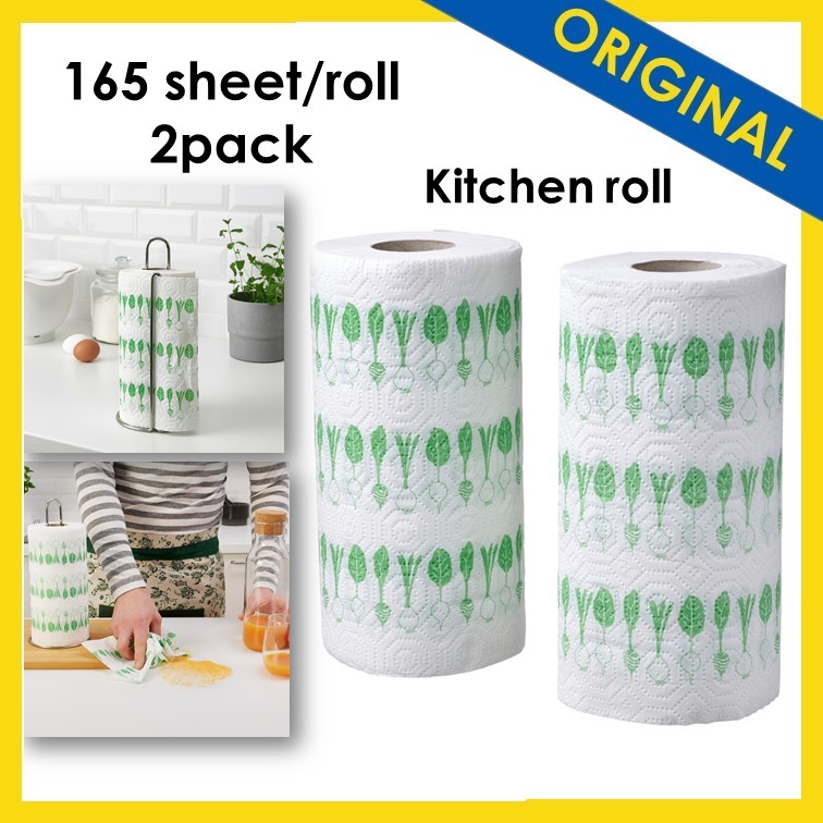 Kitchen Paper Towels,2-ply, 2 rolls x 165 sheets Tissue | Shopee Singapore